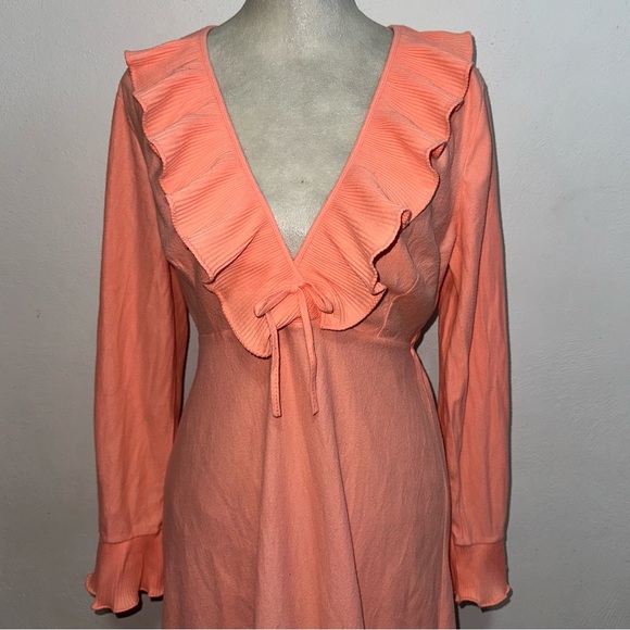 Vintage | Intimates & Sleepwear | Vintage Fuzzy Peach Nightgown | Poshmark